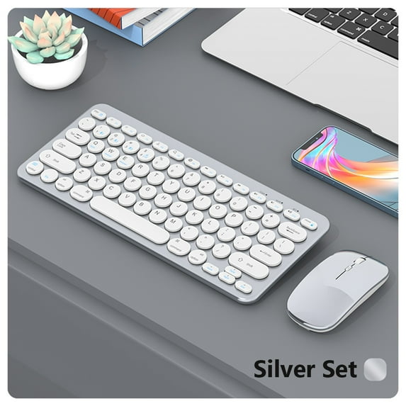 Wireless keyboard Mouse Set, Office Laptops Silent Keyboard, Tablets ...