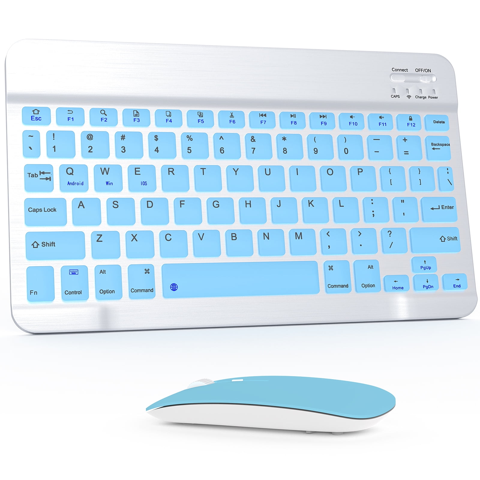 Aolemoa Wireless Bluetooth Keyboard with Mouse 10 inch, Black - Walmart.com