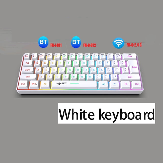 Wireless keyboard mouse combo Bluetooth key board 60% kit 2.4Ghz ...