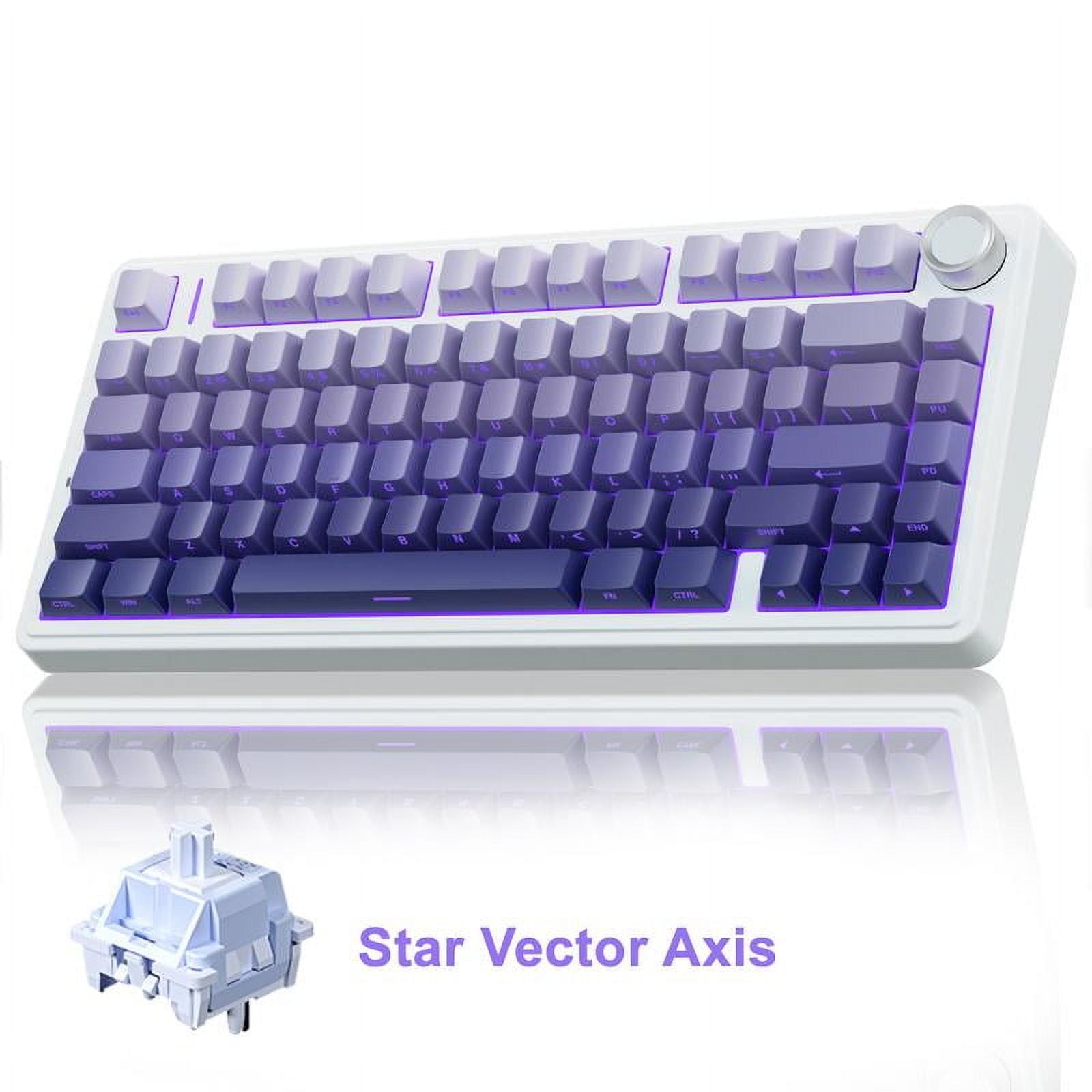 Wireless mechanical keyboard, 75% hot swap, USB charging, RGB backlight ...