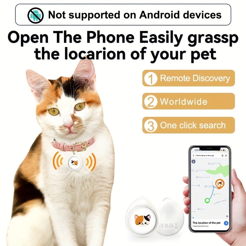 Wireless pet tracking collar with smart tags that can be worn in all 4 ...