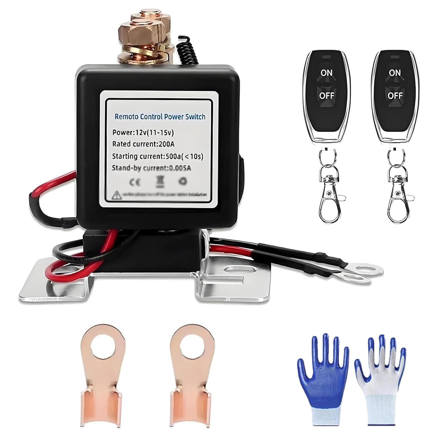 Wireless remote control battery relay switch for 12v systems. Provides ...