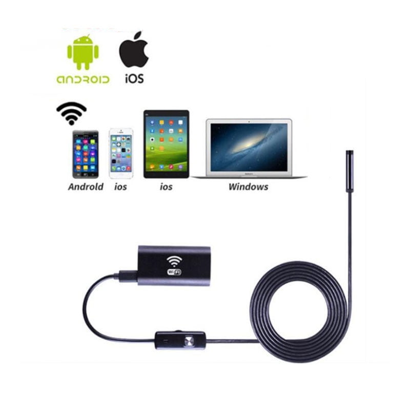 Wireless wifi endoscope camera 720p waterproof detection mini camera ...