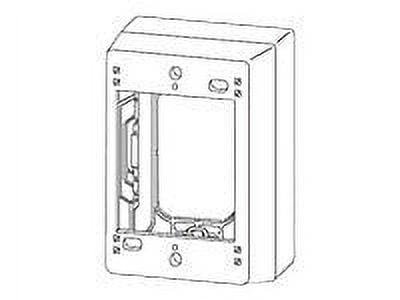 Wiremold 2344-2 Extra Deep Device Box, 2-Gang, 2300 Series Raceway ...