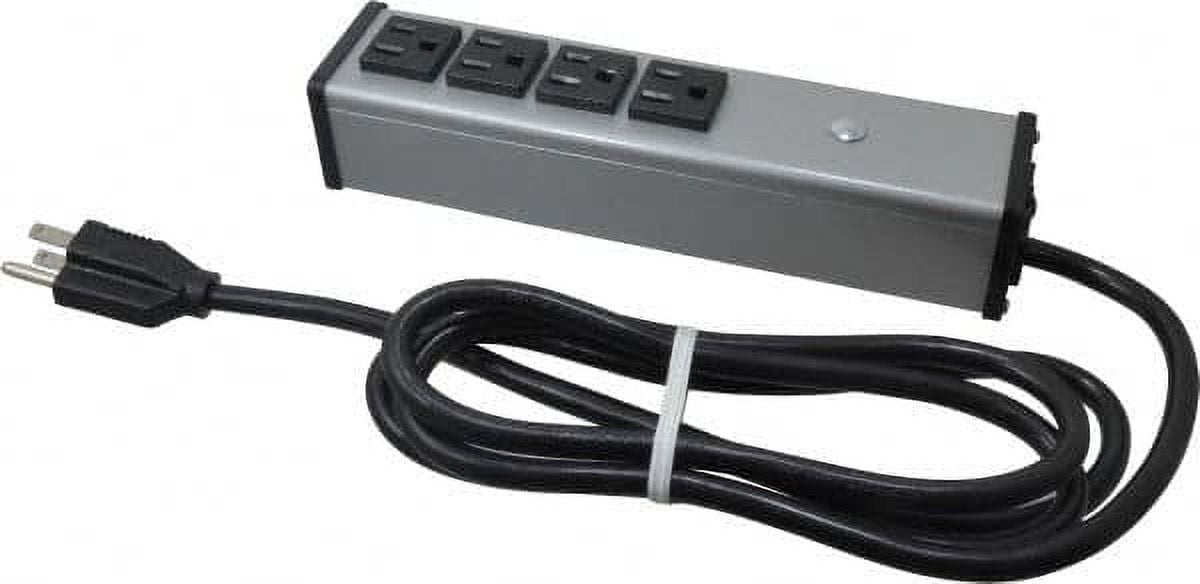 Wiremold 4 Outlets, 120 Volts, 15 Amps, 6' Cord, Power Outlet Strip ...