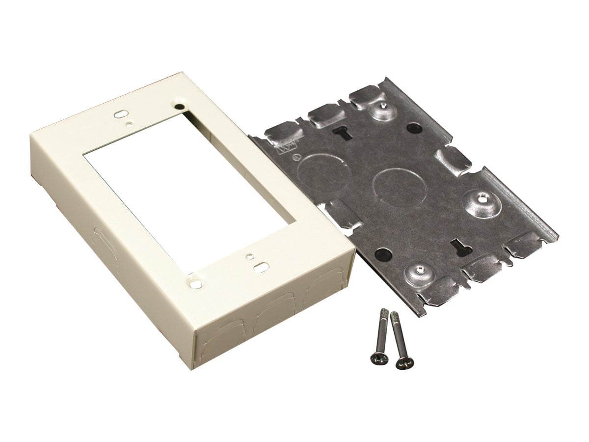 Wiremold 500/700 Single-Gang Shallow Switch and Receptacle Box Fitting ...