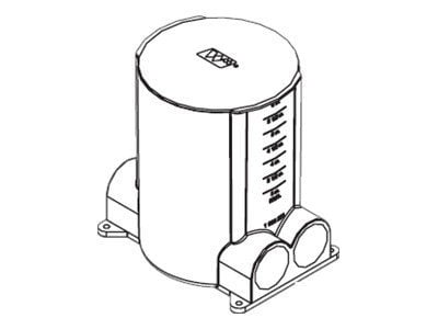 Wiremold 881 Ratchet-Pro Round PVC Floor Box, Non-Metallic, Black ...