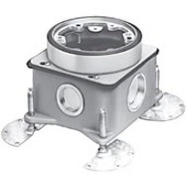 Wiremold 889B Cast-Iron Floor Box Outlet Box, Cast Iron - Walmart.com