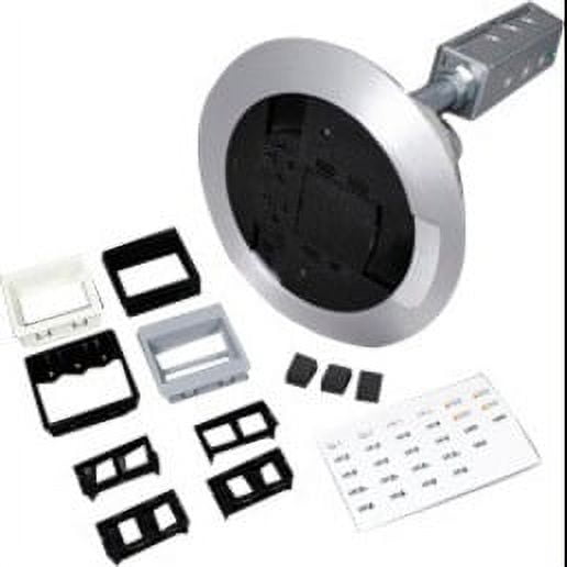 Wiremold AV3 Flush A/V Assembled Poke-Thru Assembly, Black - Walmart.com