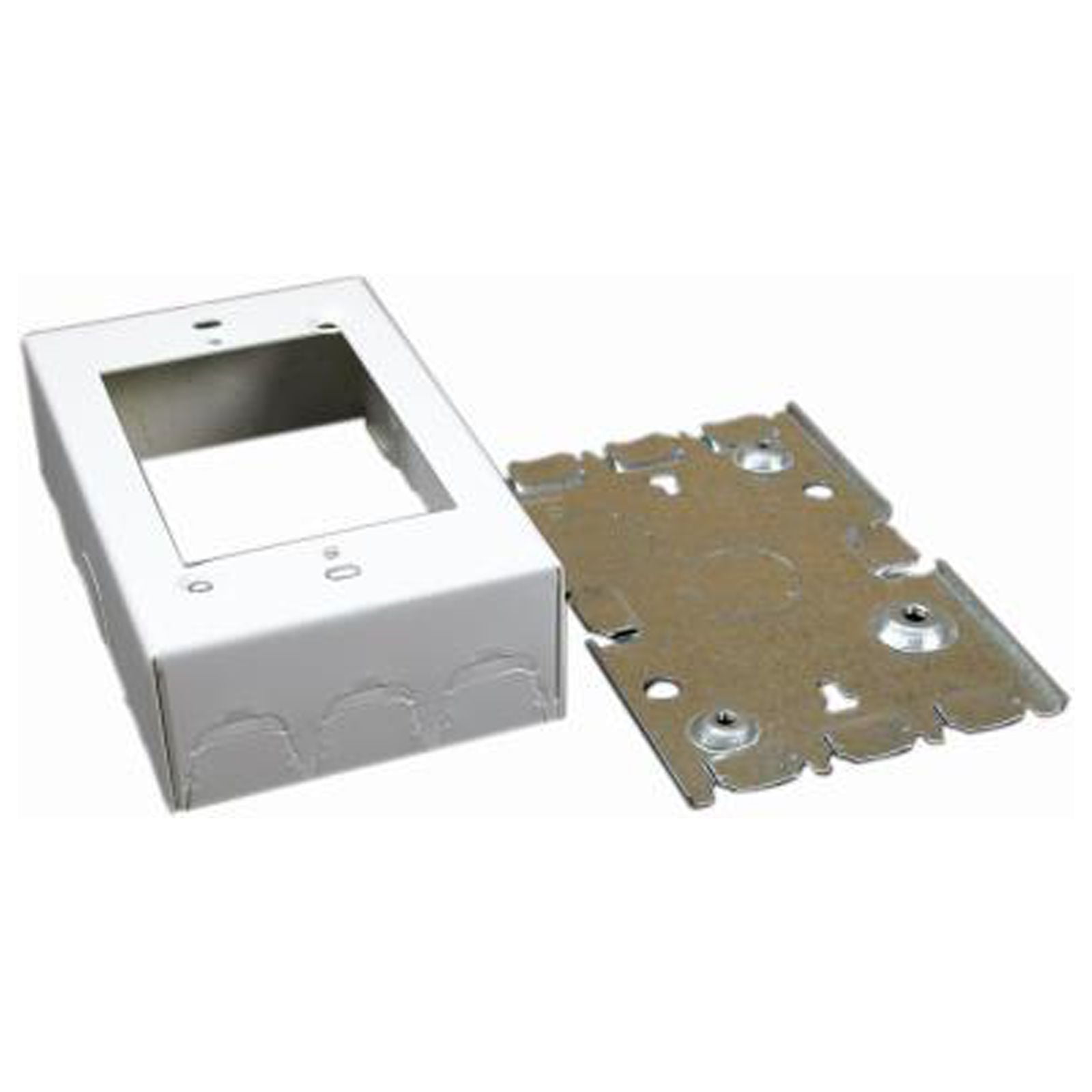 Wiremold BW3 Deep Outlet Box, 1-3/8-In. Depth, White - Quantity 5 ...