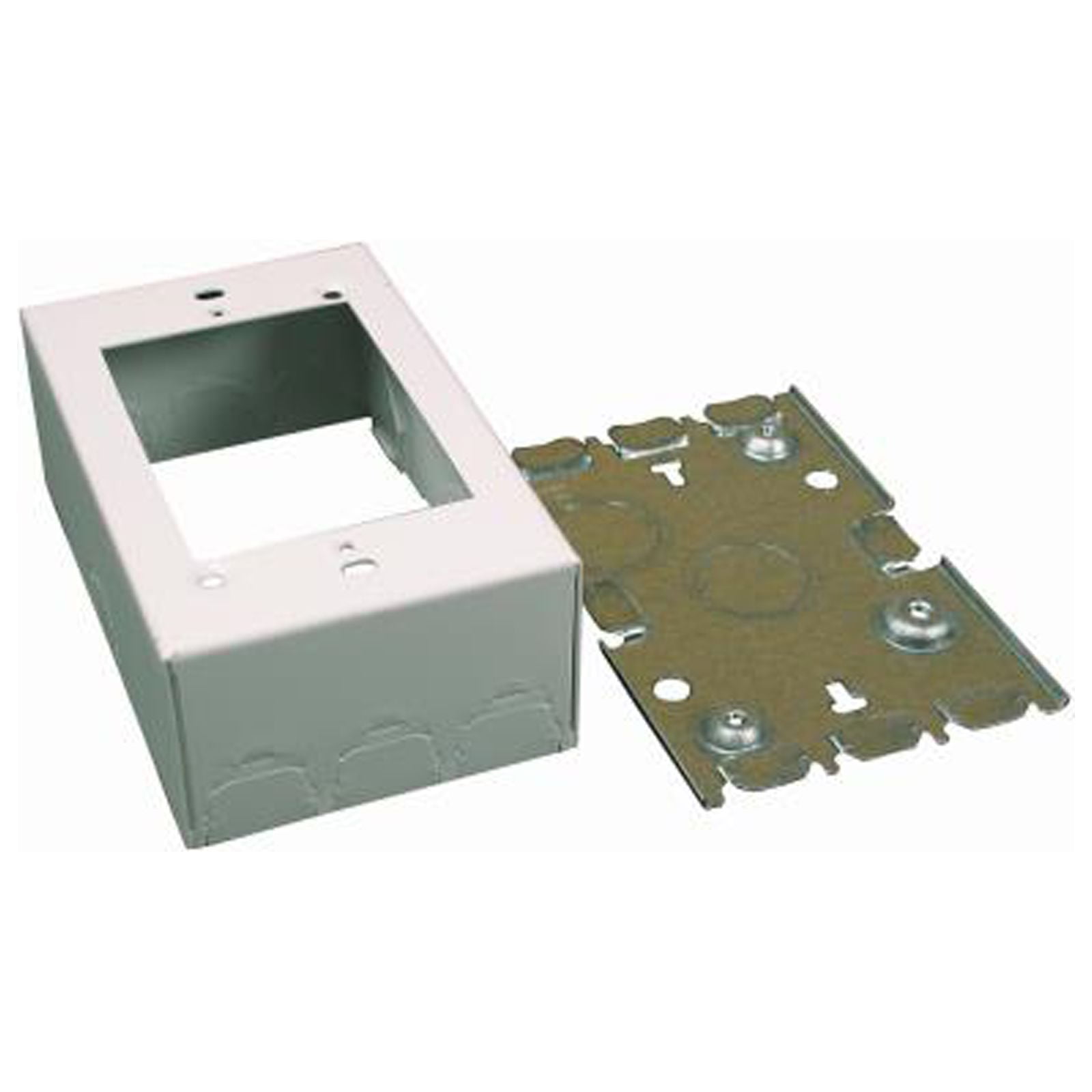 Wiremold BW35 Extra-Deep Device Box, Metal, 1.75-In. Depth, White ...