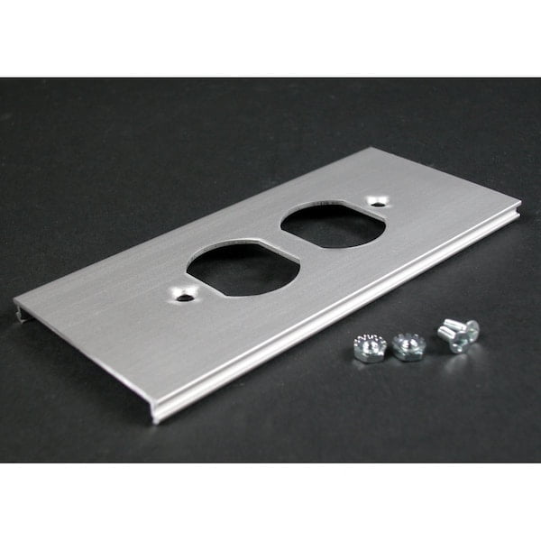 Wiremold Duplex Cover Plate,Gray,Aluminum AL3346D - Walmart.com
