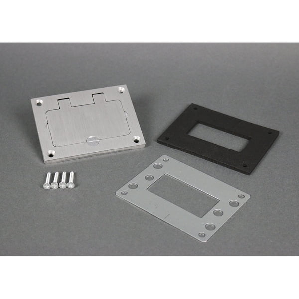Wiremold Walker Legrand 828GFITCAL GFI Receptacle Cover Plate Aluminum ...