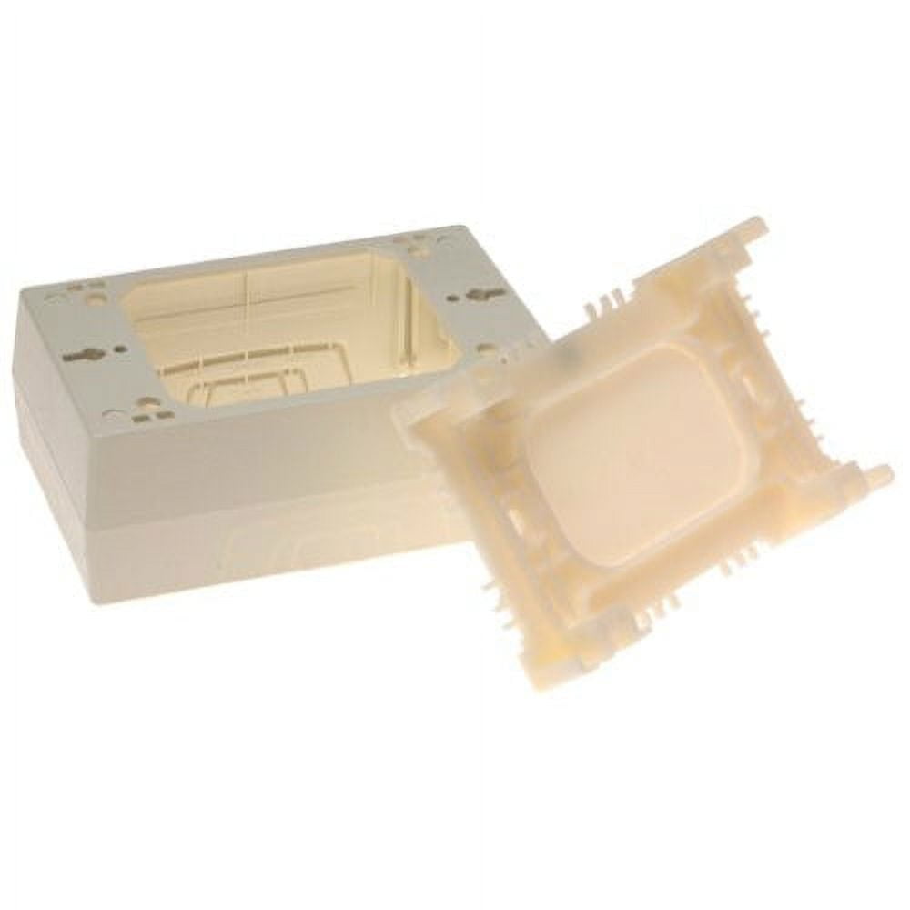 Wiremold NM35 Raceway Extra Deep Switch/Outlet Box, Plastic, Ivory ...