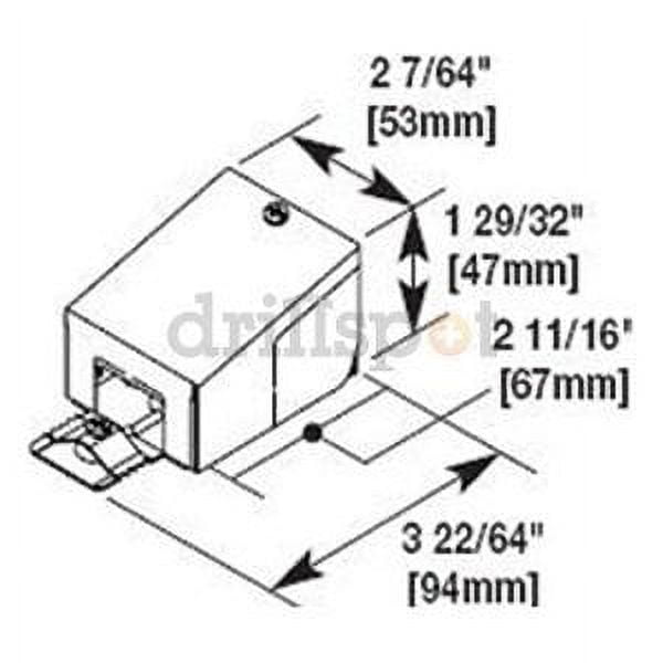 Wiremold® V2010A3 Entrance End Fitting, For Use With Plugmold® 2000 ...