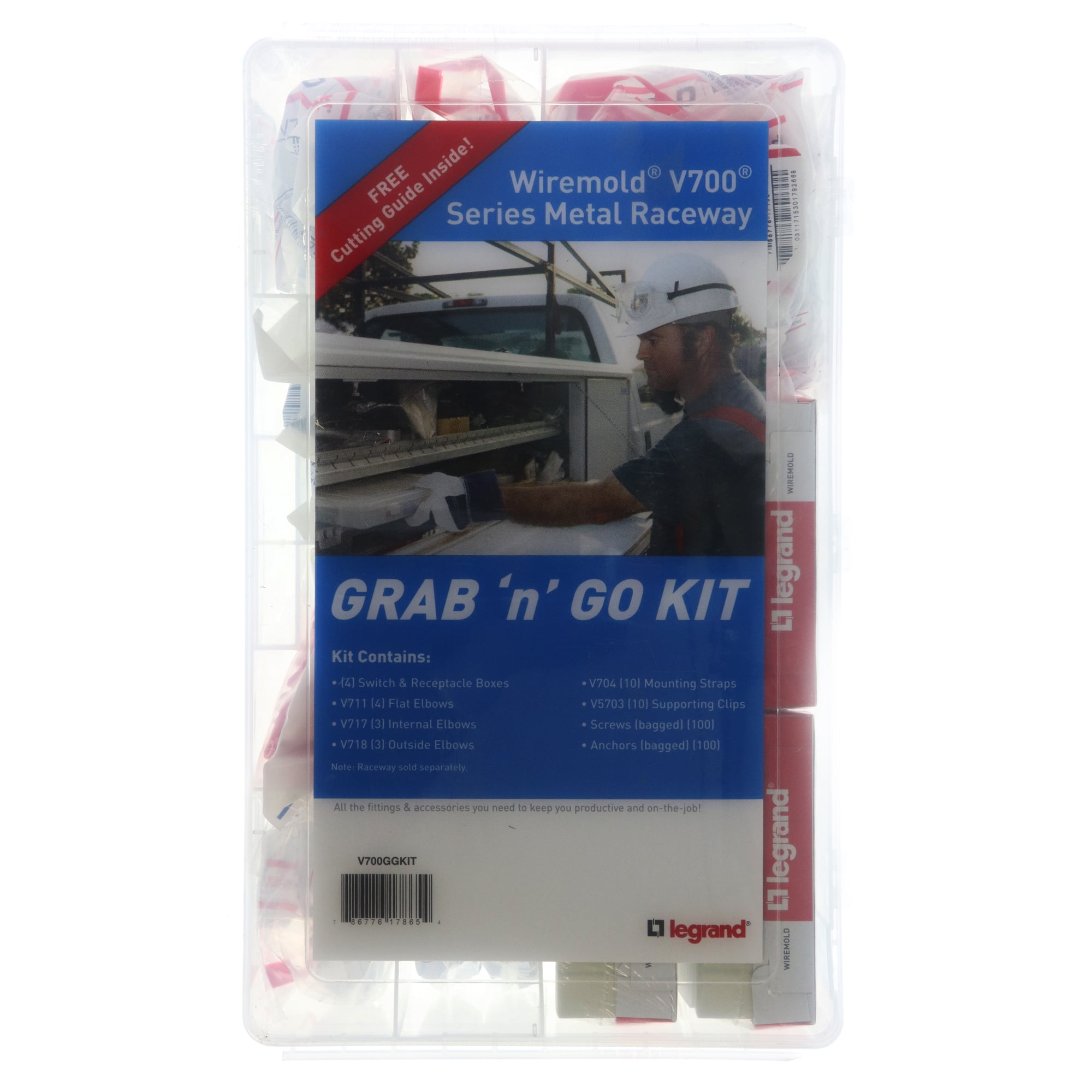 Wiremold V700GGKIT 700-Series Raceway Installation Kit Grab-N-Go Kit ...