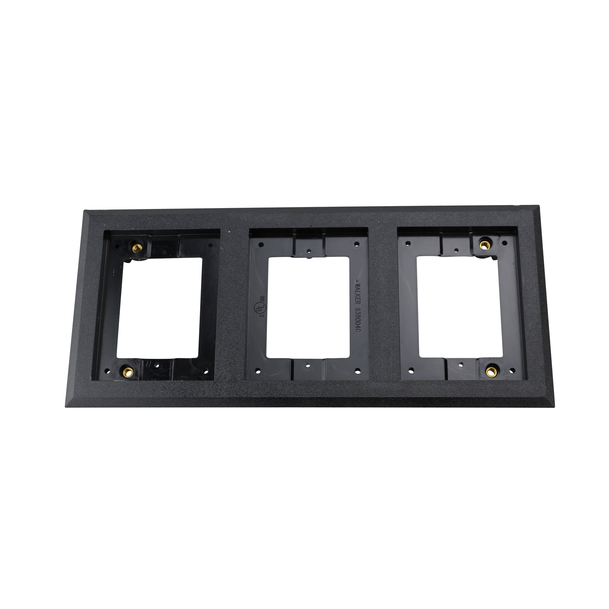 Wiremold Walker Legrand 837PCC-BLK Nonmetallic 3-Gang Carpet Flange ...