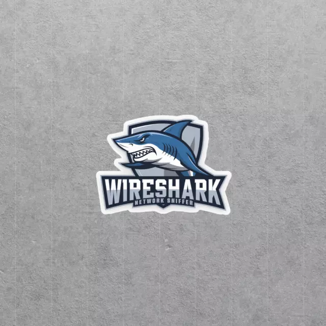 Wireshark Network Sniffer Shark Hacker Coding Sticker Decalphone Decal ...