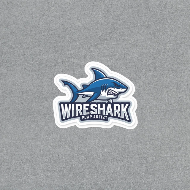 Wireshark Pcap Artist Shark Sticker - Network Geek Giftphone Decal ...