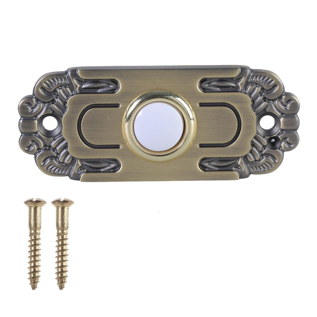 Wiring Door Bells Push Buttons Brass Lighted Press Button Wall Mounted ...