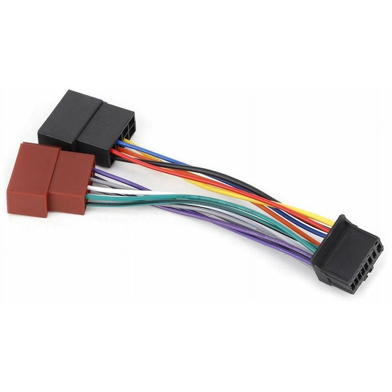 Wiring Harness Cable Adapter Car Radio Stereo Receiver Connector Kit 16 ...