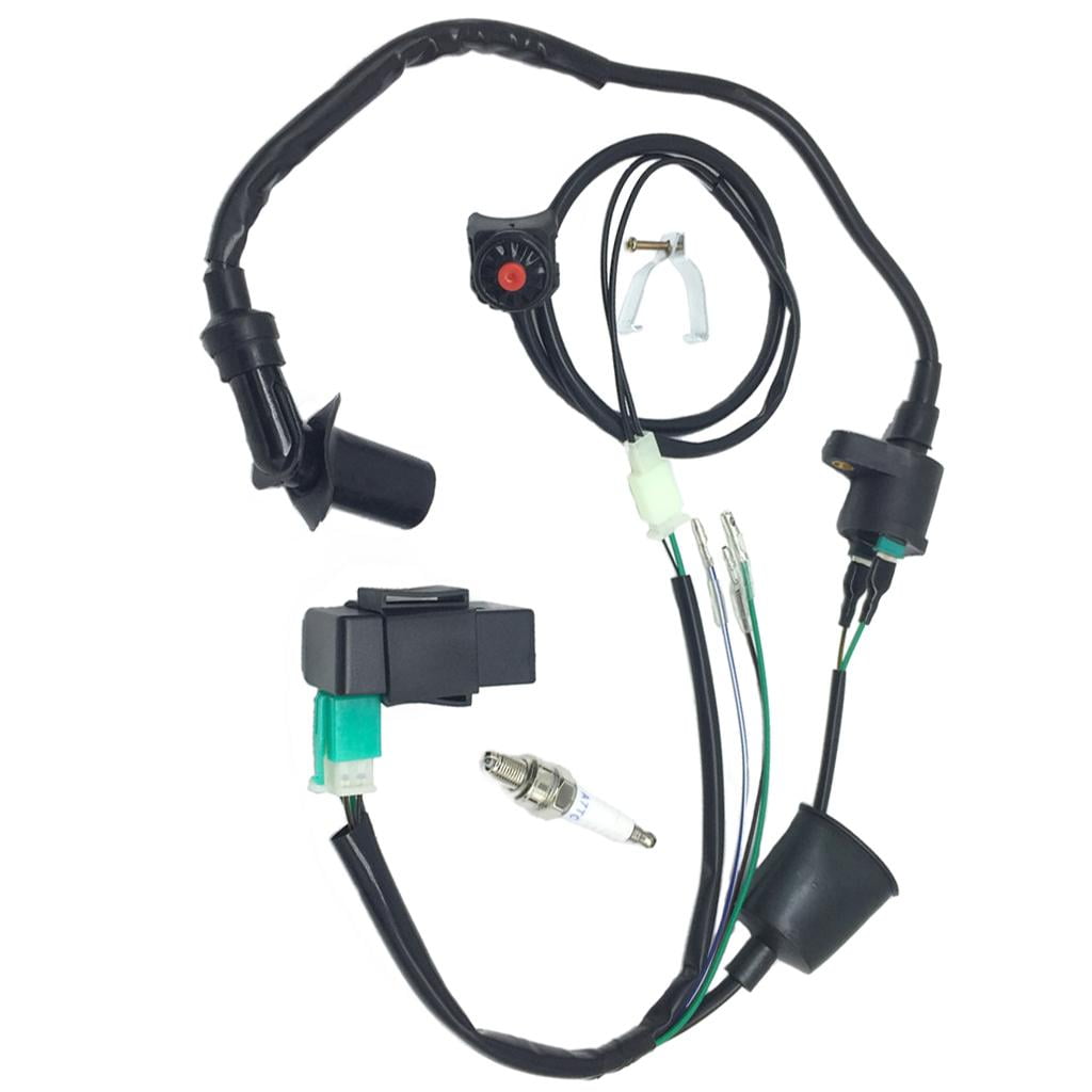 Wiring Loom Harness Kill Switch Ignition CDI For 50cc-160cc SSR Kick ...