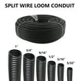 Wiring Loom Split Wire Cable Sleeve Flex Tubing Wire Wrap Corrugated ...