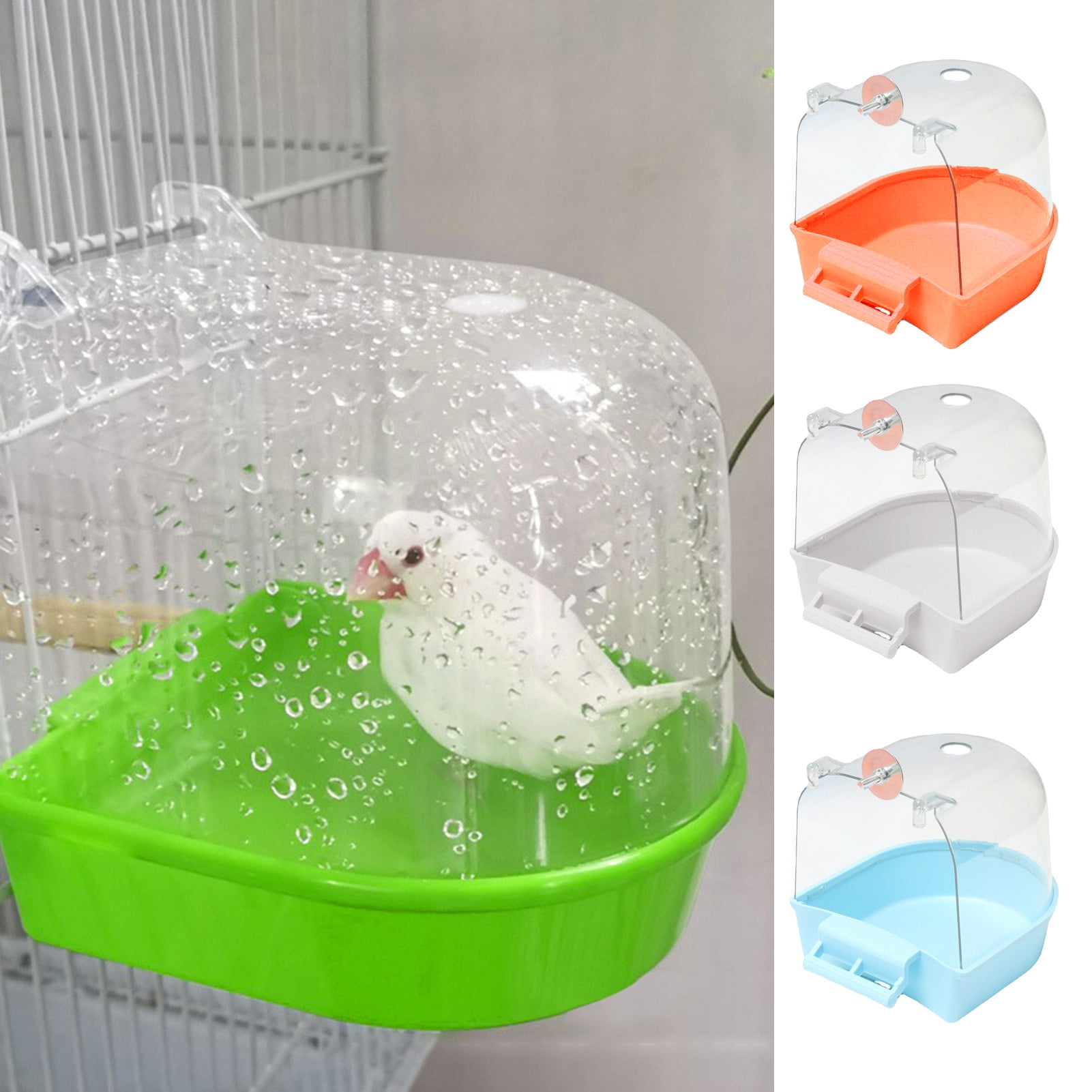 Wirlsweal Bird Bath Box for Cage,Hanging Bird Bath Cube,Bath Shower Box ...