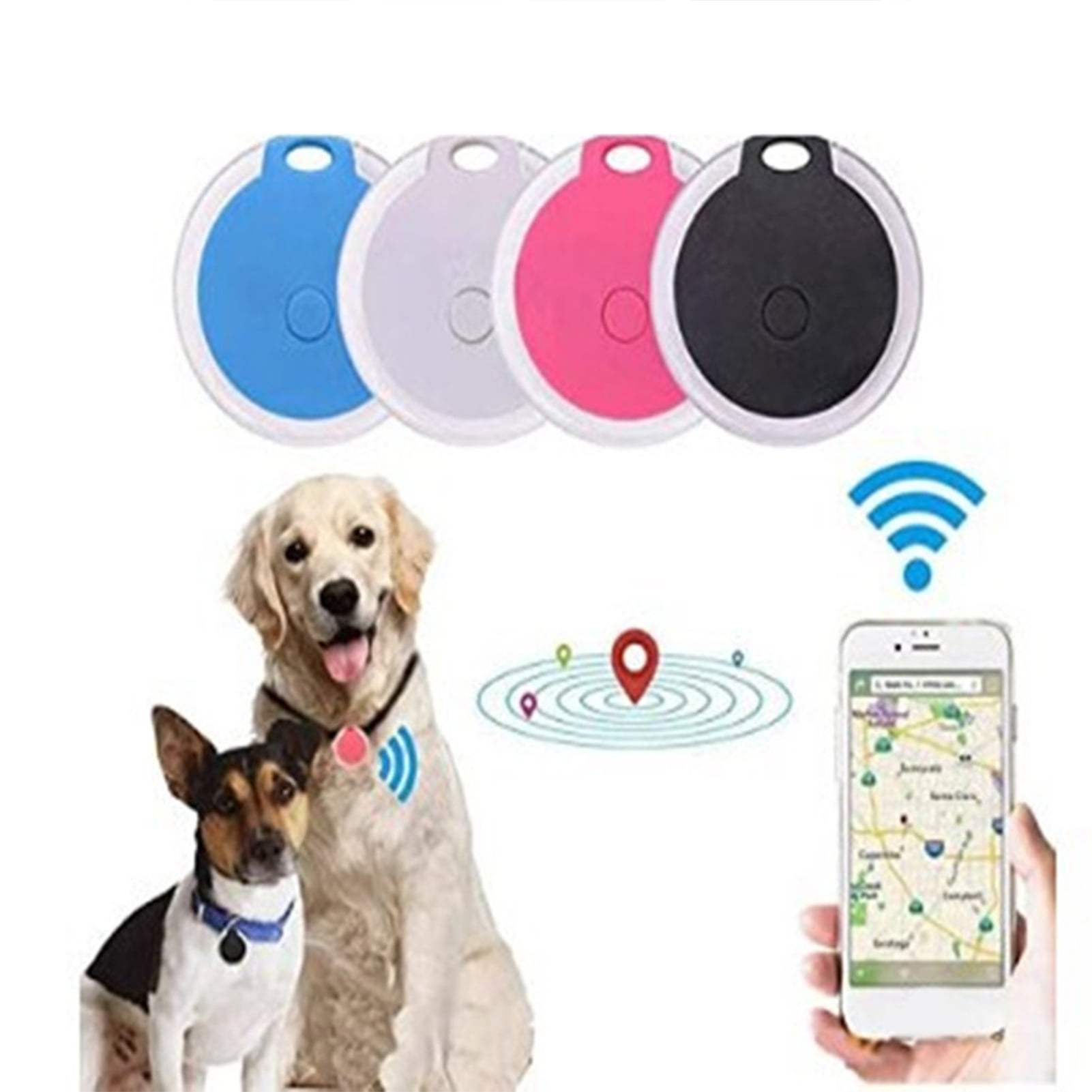 Wirlsweal Pet Tracker Portable Anti-theft Lightweight Pet Dogs GPS ...