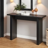 Wirrytor 43-Inch Square Black Console Table for Entryway, Sofa Tables ...