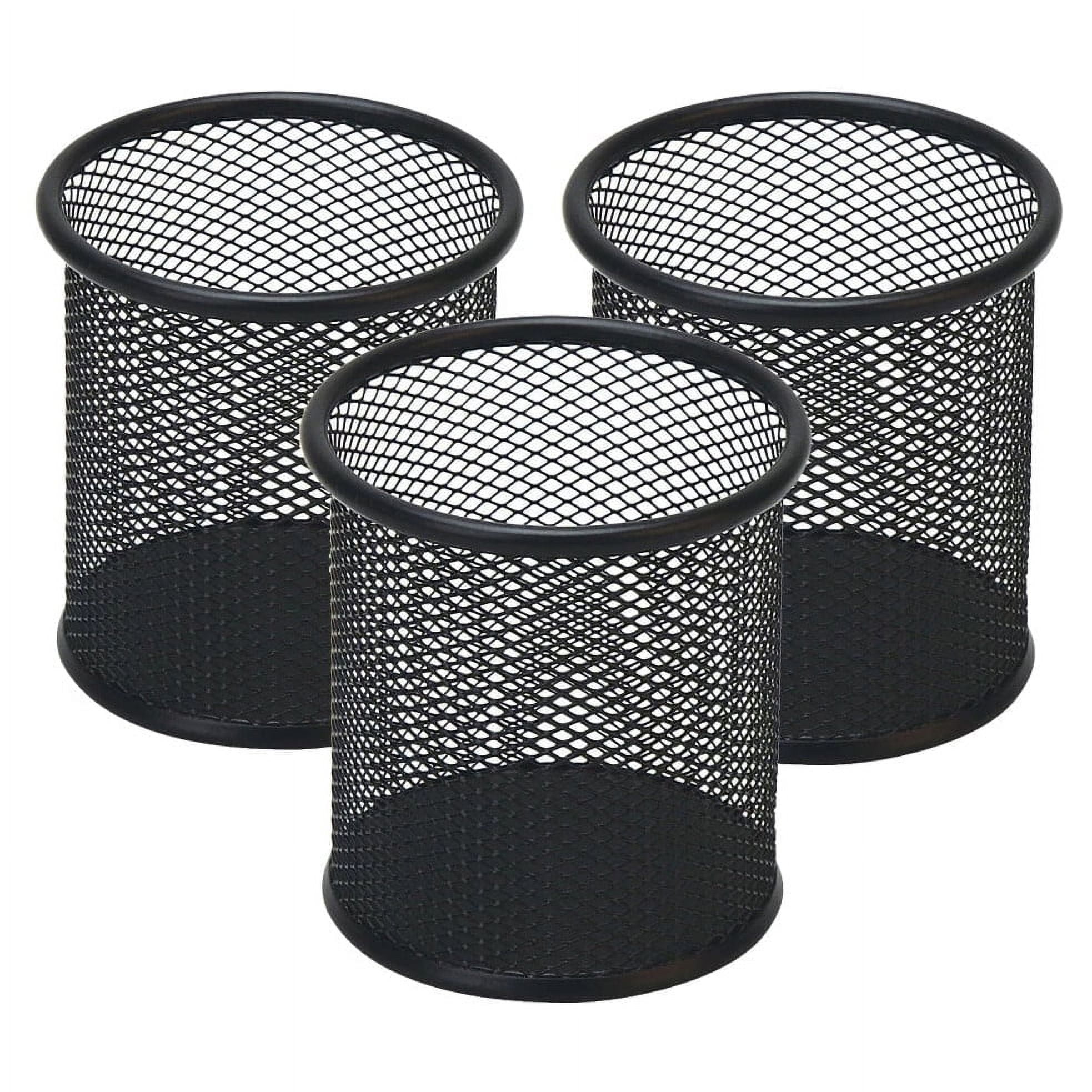 acdanc Black Wire Mesh Pen Holder, Metal Pencil Organizer for Desk ...
