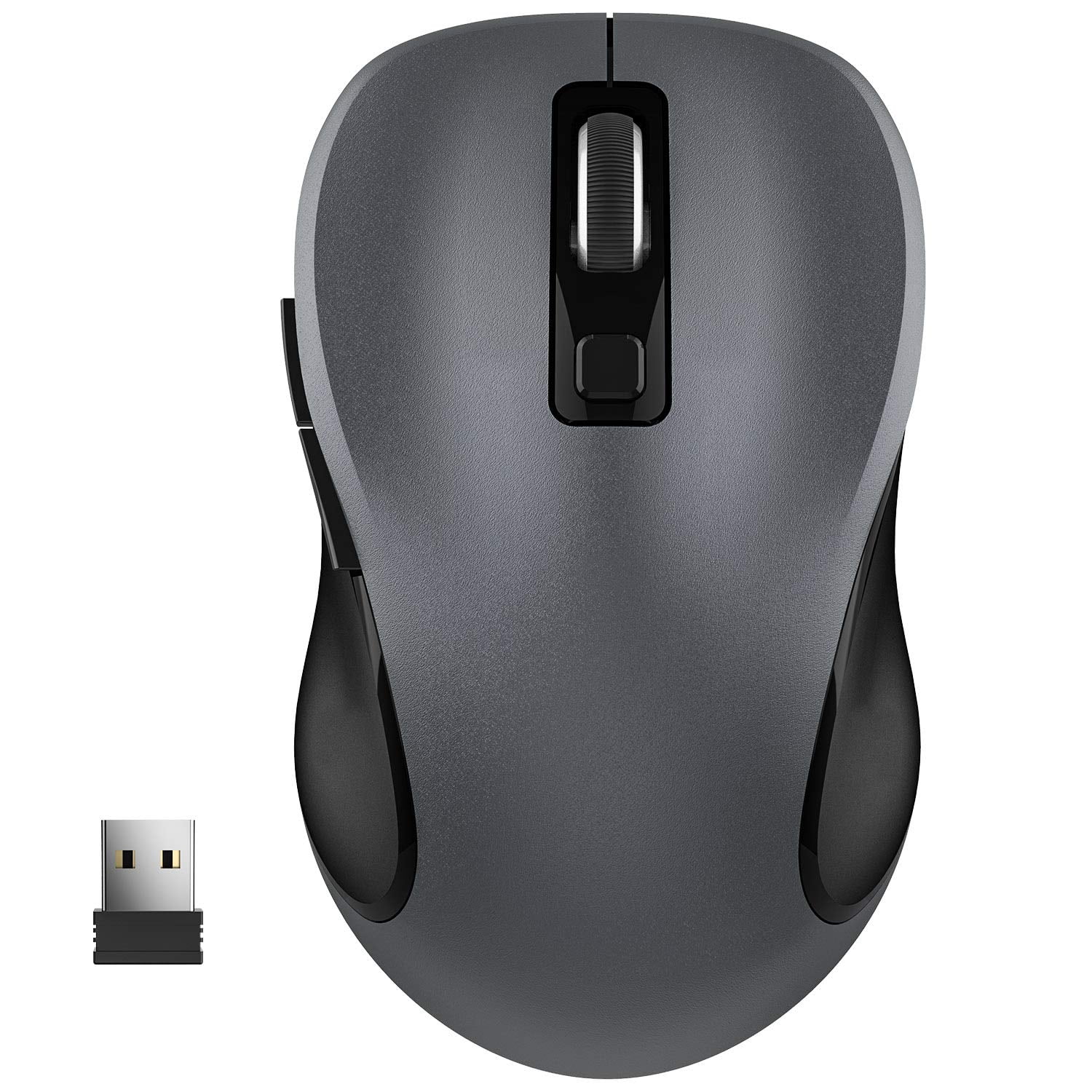 WisFox 2.4G Wireless Mouse for Laptop, Ergonomic Computer Mouse with ...