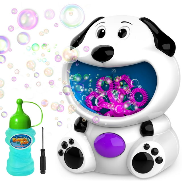 WisToyz Bubble Machine, Dog Bubble Blower Toy, Automatic Solution Maker ...