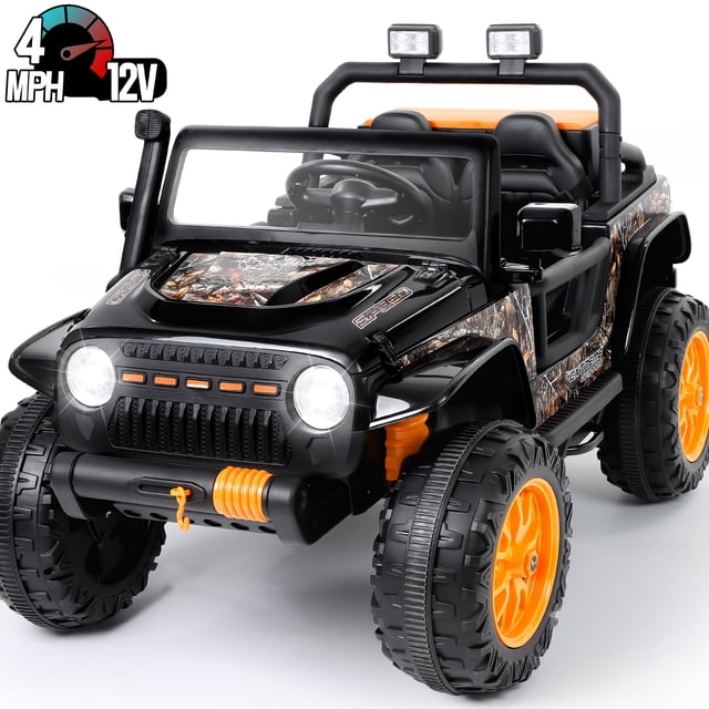 Wisairt 12V Kids Ride on Truck, Powered Ride on Car w/ Remote Control ...