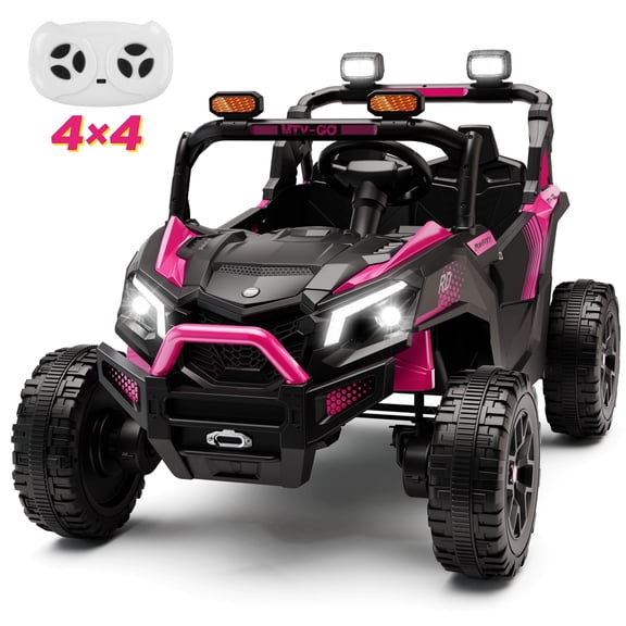 24V 4WD Kids Ride on Toys UTV Ride On Truck w/ Remote, 2 Seater Power ...
