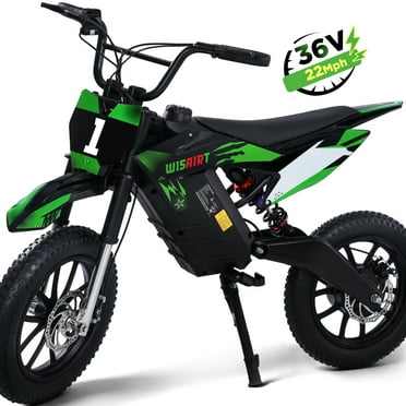 24V Kids Ride on Electric Off-Road Motorcycle,250W Motor 13.6MPH Fast Speed Dirt Bike Motocross ...