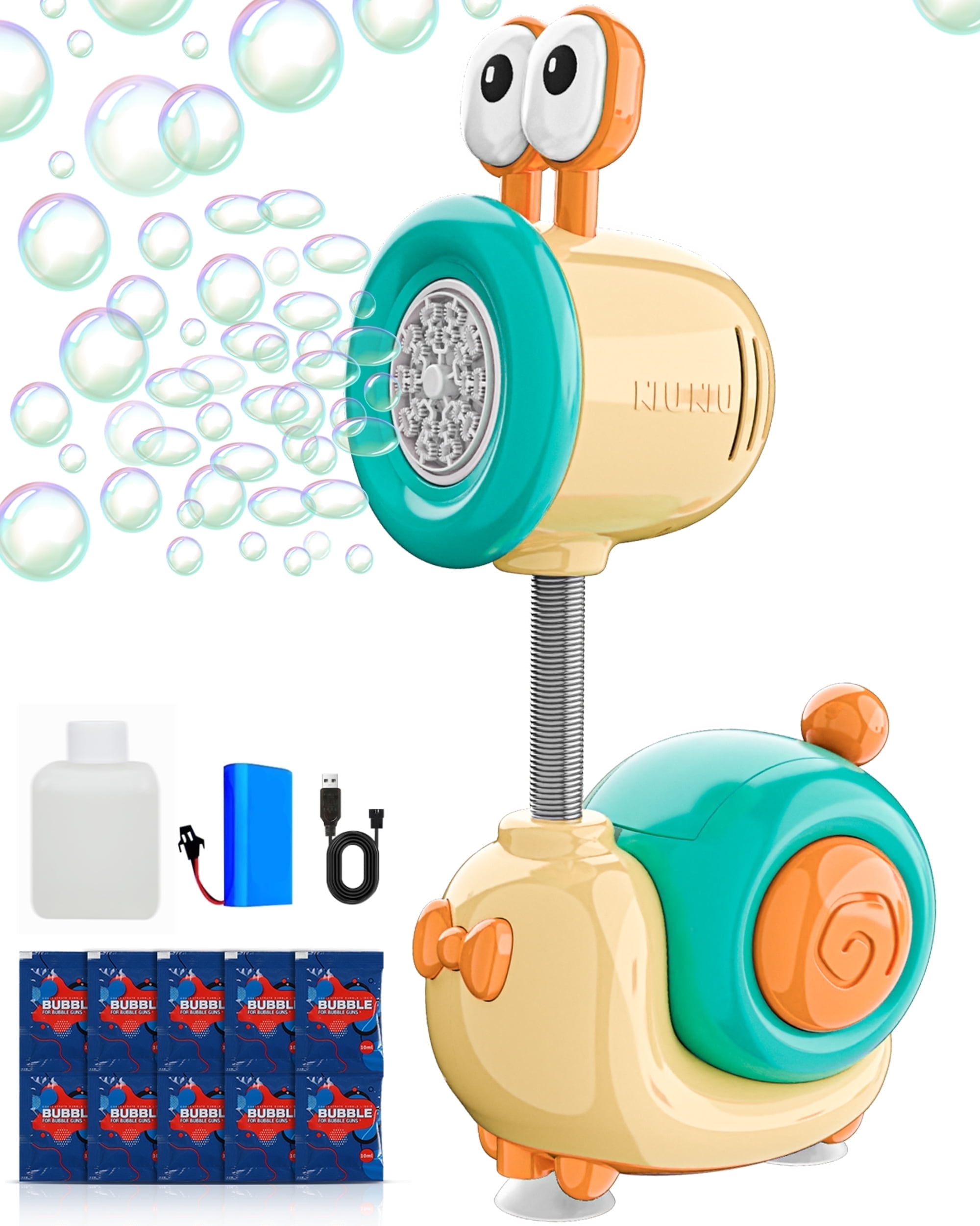 Wisairt Snail Bubble Machine, Bubble Blowing Toy for Kids 3+, Ideal for ...
