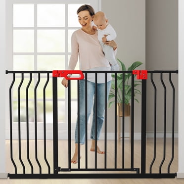 Free Shipping! Hommoo Baby Gates with Swing Door, 6-panel Baby Pet ...
