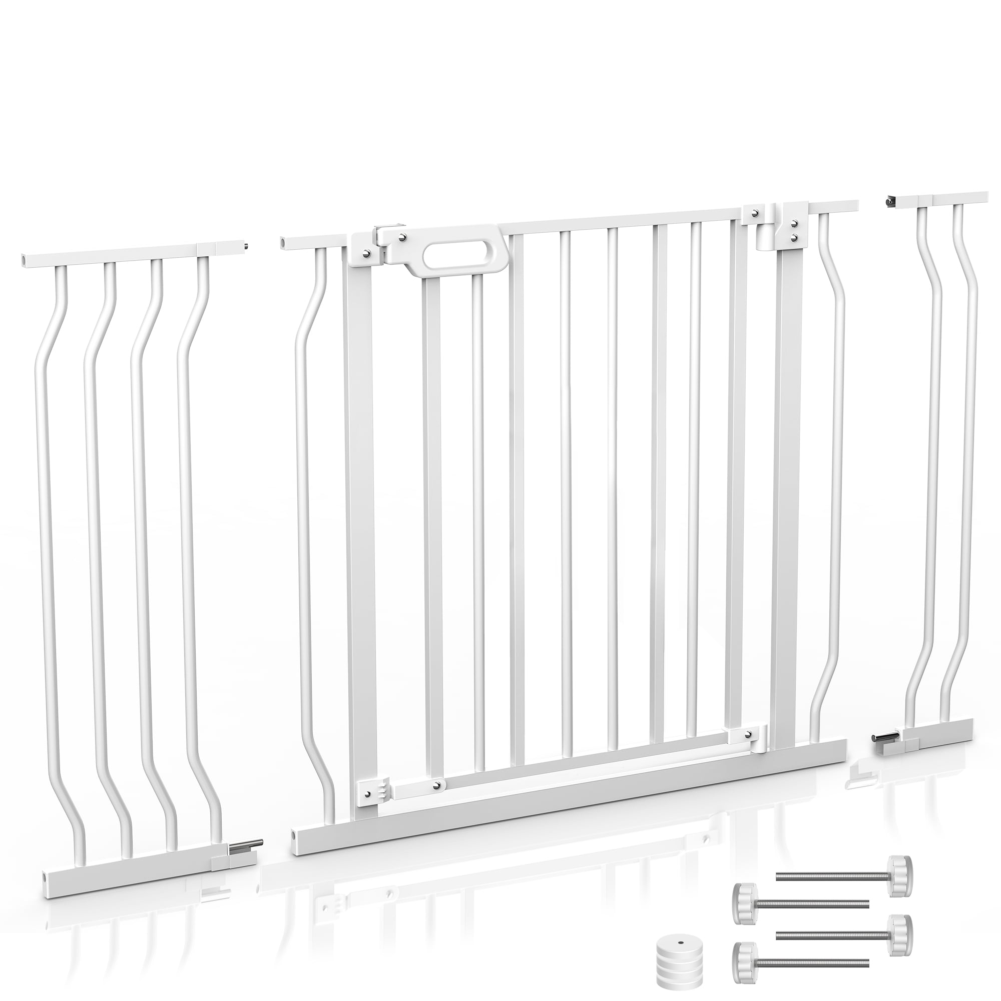 Wisairt Extra Wide Pressure Mounted Baby Gate for Stairway, Suitable ...