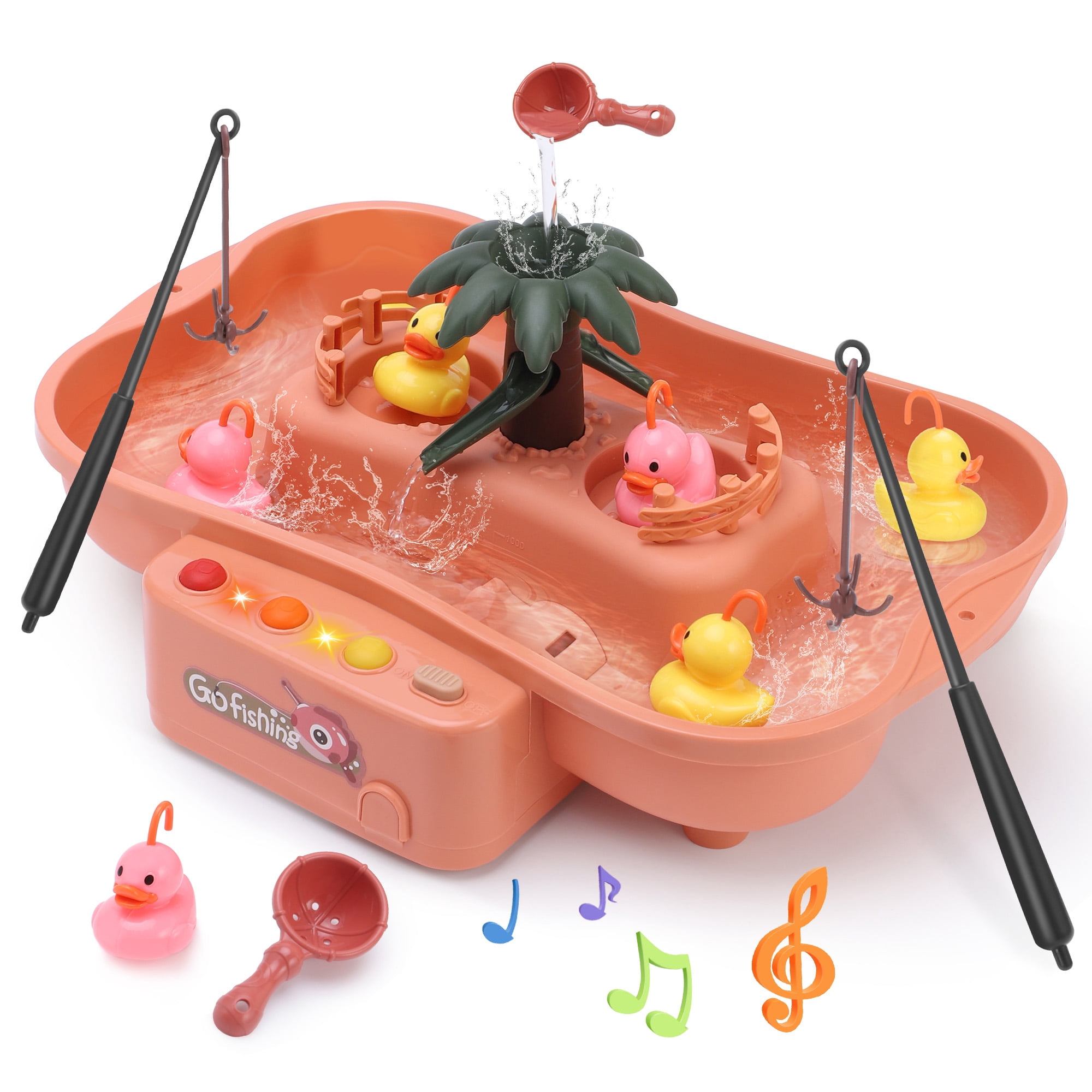 Wisairt Fishing Game, Musical Fishing Game Electric Water Cycle Fishing ...