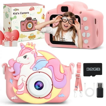 VDVO Smart Camera Phone Toy for Kids 3-8 Years, Purple with 32G SD card ...