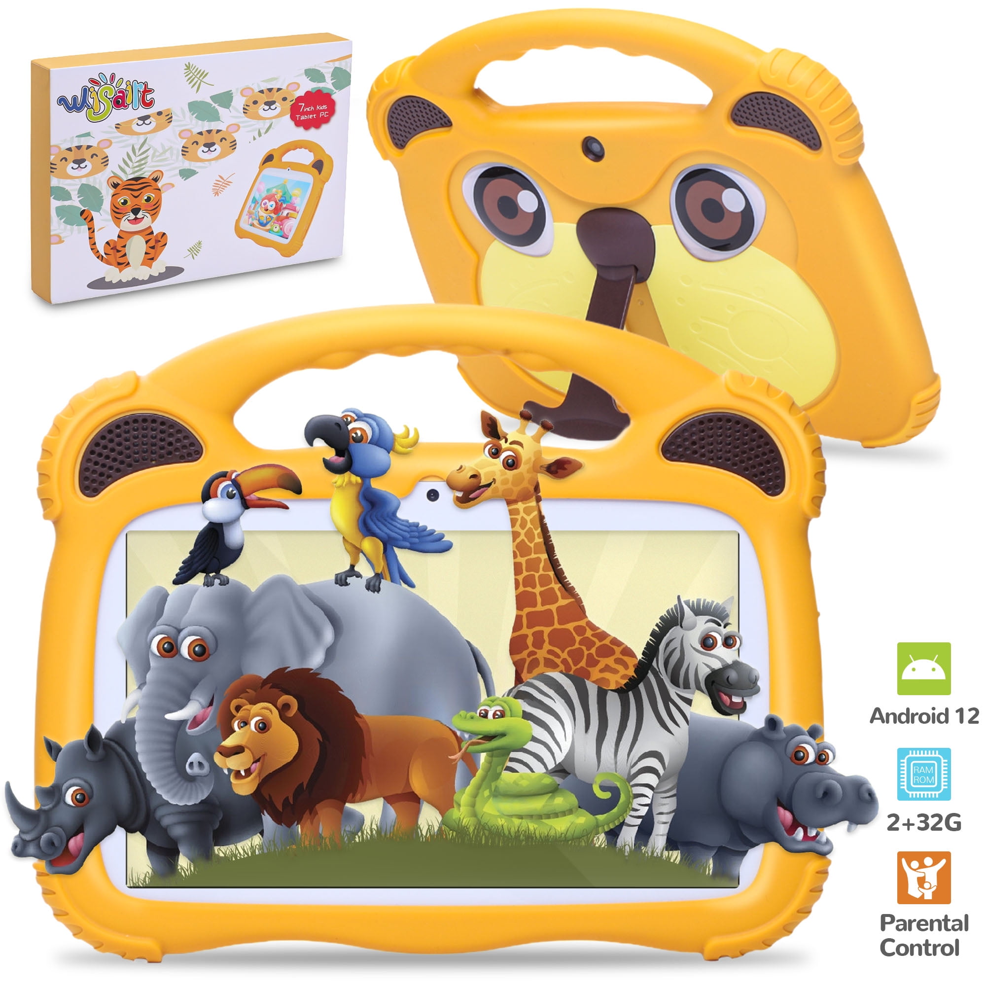 Wisairt Kids Tablet, 7 inch Android 12 Tablet for Kids 2GB+32GB ...