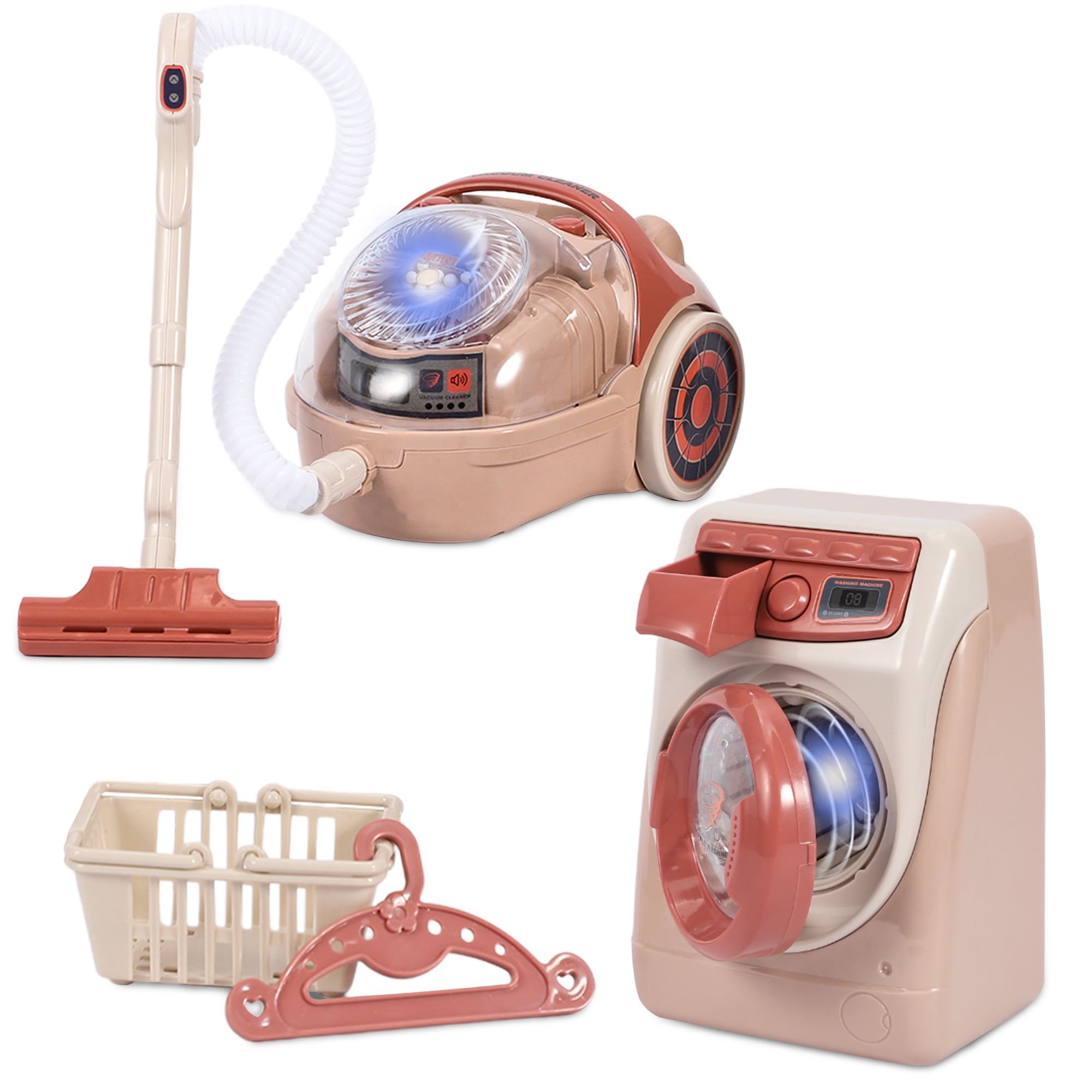 Wisairt Play Cleaning Set, 2Pcs Pretend Plays Cleaning w/Washing ...