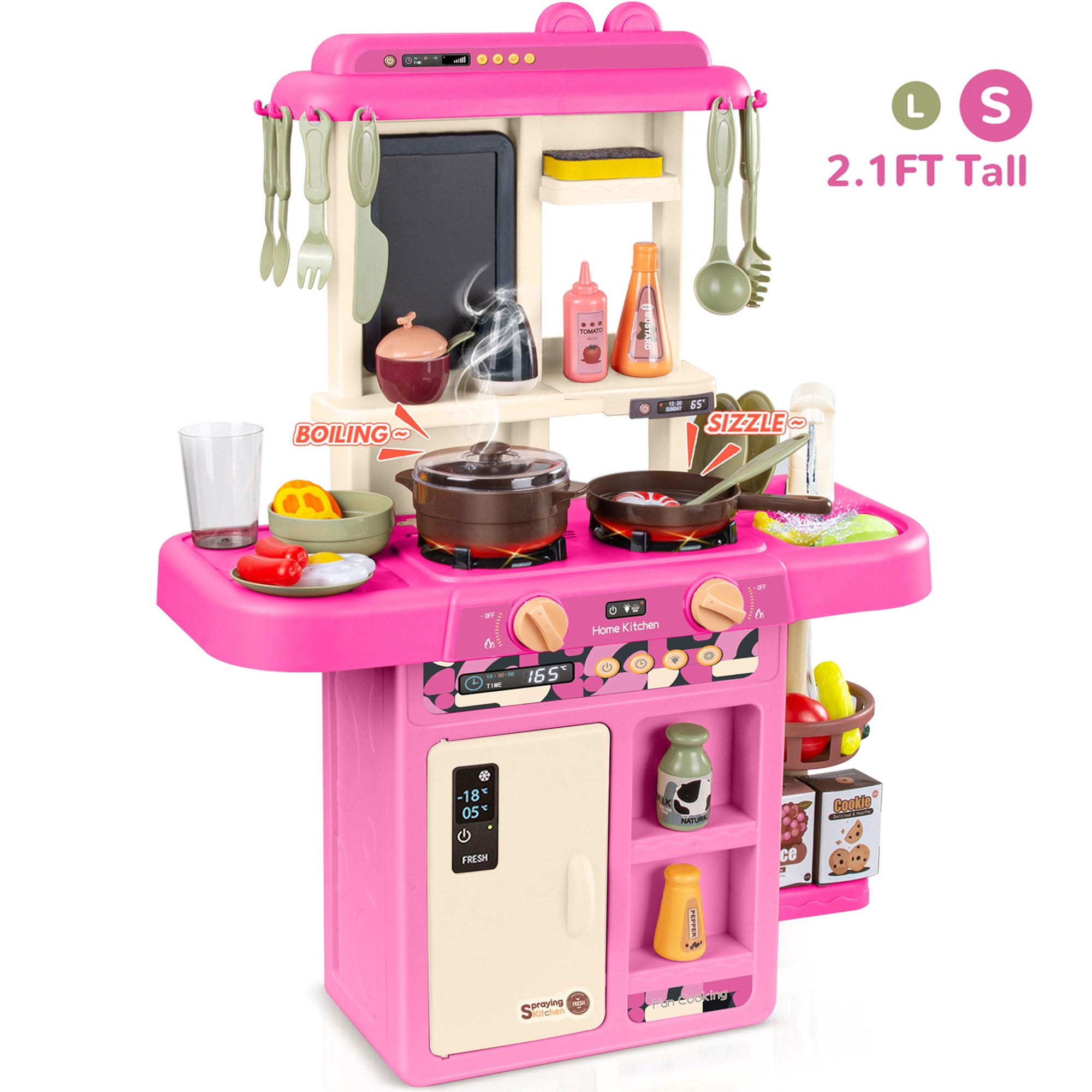 Wisairt Play Kitchens for Preschool Classroom Play - Walmart Business ...