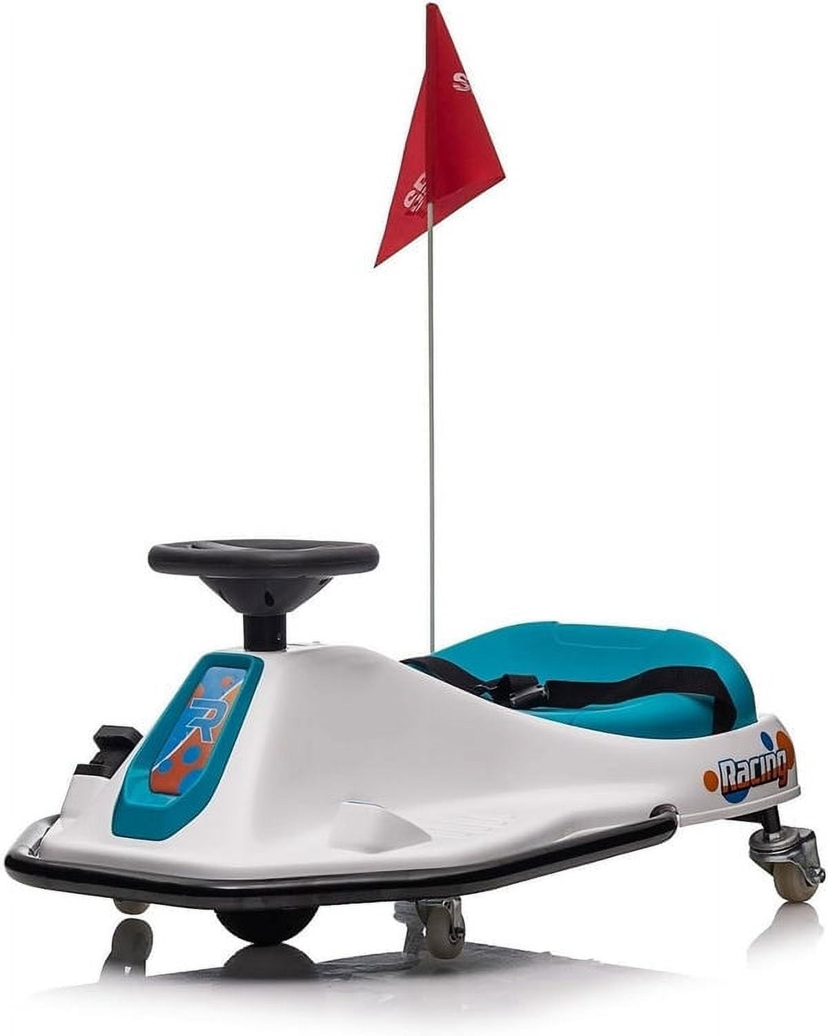 Wisairt Ride on Drift Car,24V Electric Go Kart with with 2 Speeds,Sound ...