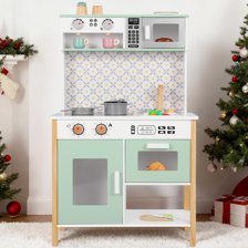 Kitchen Set for Kids 87 Pcs Gray, Big Modern Kitchen Set for Toddlers ...