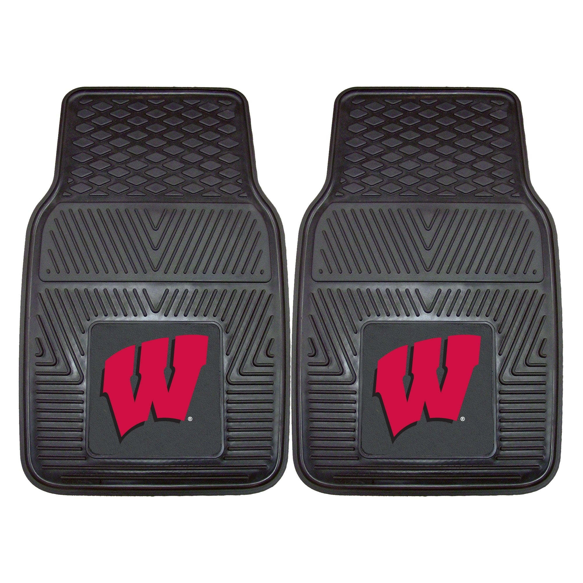 Wisconsin 2-pc Vinyl Car Mats 17"x27" - Walmart.com