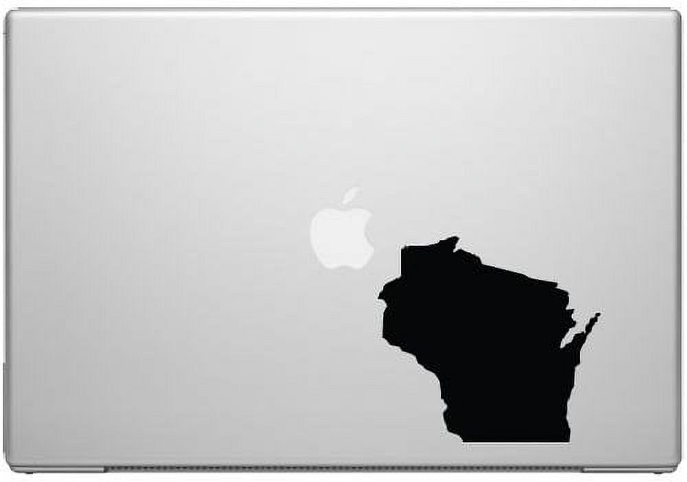 Wisconsin Badger State Pride Decal Sticker - Black 5" Vinyl Decal for ...