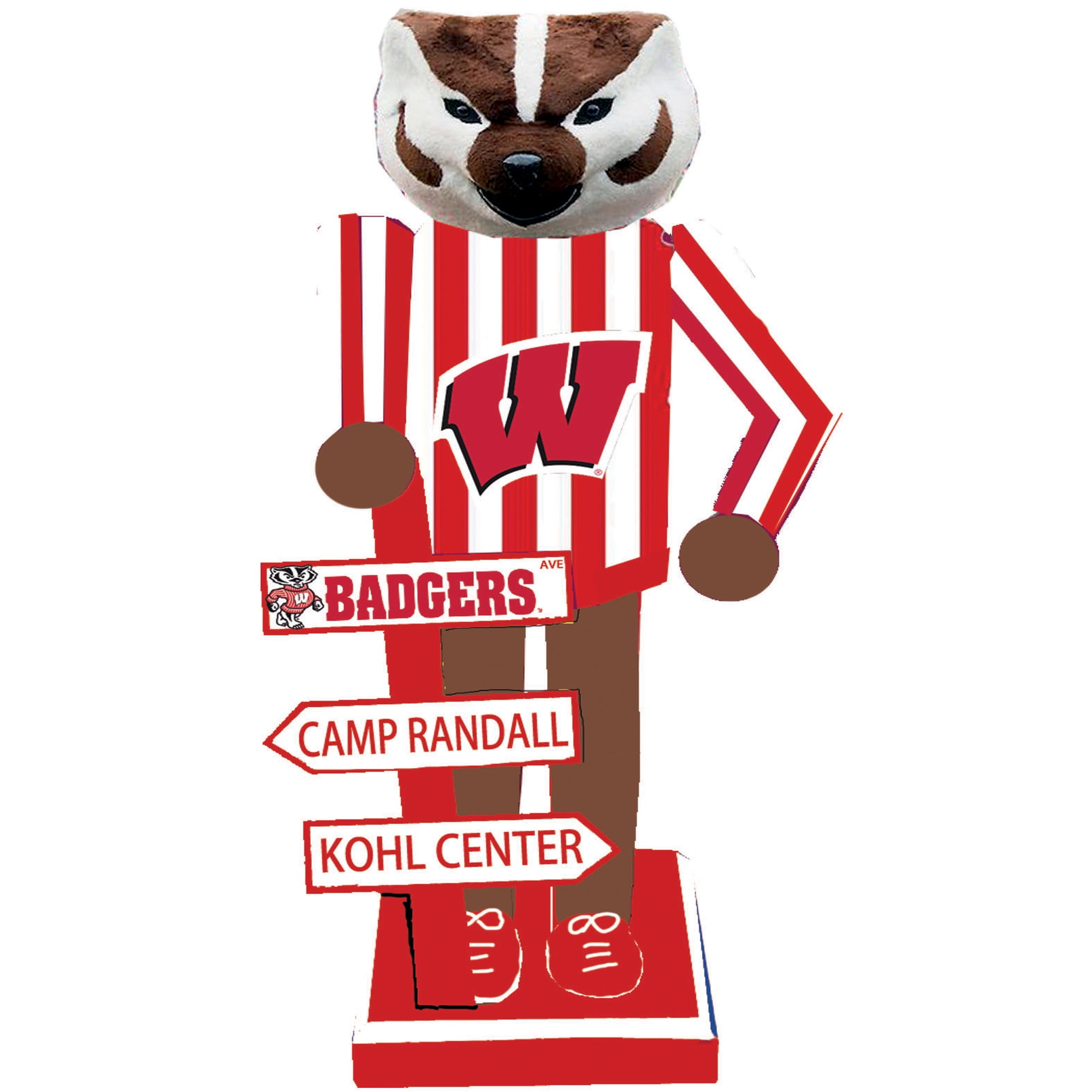 Wisconsin Badgers 12" Mascot Nutcracker - Walmart.com