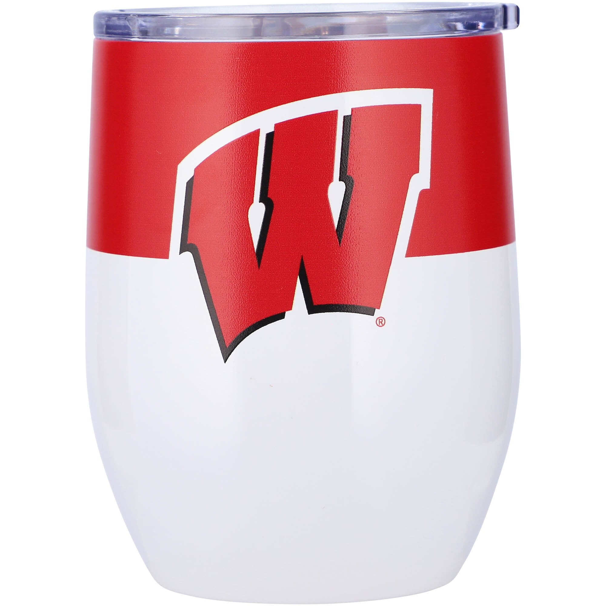 Wisconsin Badgers 16oz. Colorblock Stainless Steel Curved Tumbler ...